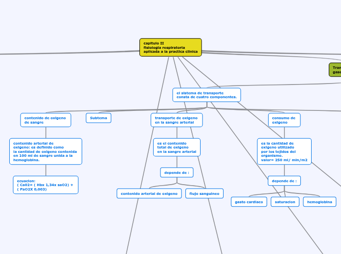 capitulo II fisiologia respiratoria apli...- Mind Map